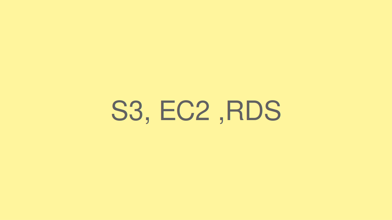 AWS deploy - S3, EC2, RDS